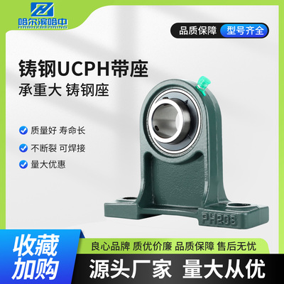 铸钢外球面带座轴承UCPH205 206 207 208 209 210 R3 三层免维护