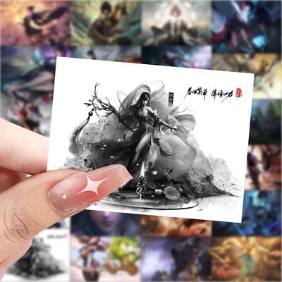 126张爆款永劫无间游戏贴纸ins风高颜值人物装饰周边手机手账贴纸