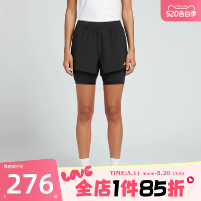 滔搏adidas阿迪达斯女子RIM MOTION SH W百搭运动休闲短裤KR5094