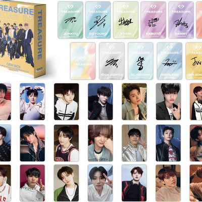 55张TREASURE镭射小卡崔玹硕芳典材赫朝光金道荣温斗苏庭焕lomo卡