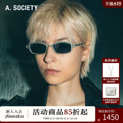磁吸防蓝光钛金属猫眼墨镜