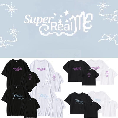 ILLIT演唱会SuperRealMe同款圆领纯棉短袖T恤宽松露脐男女衣服