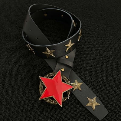 Soul Mates做旧y2k红星朋克腰带中古vintage穿搭单品质感男女皮带