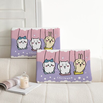 iiw卡通乳胶枕家用儿童爱透气抗菌卡皮巴拉枕头