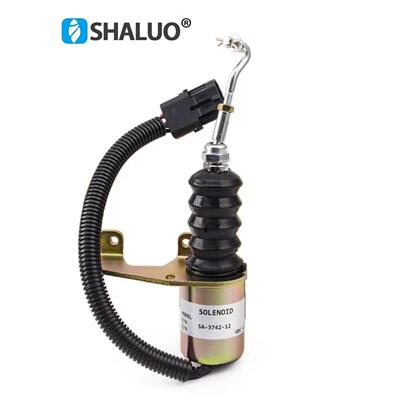 挖掘机配件适用于玉柴Yc85-8型发动机熄火电磁阀开关Sa-3742-12