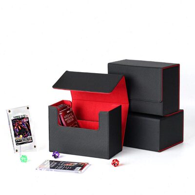 工厂快速定做精品磁吸卡砖皮盒35PT卡砖收纳盒PU盒保粹公博卡砖盒