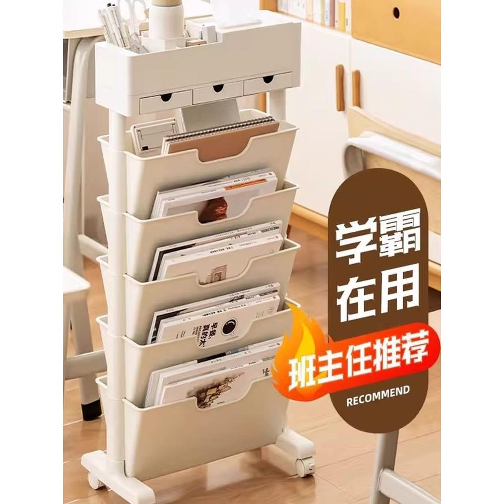德国品质可移动书架课桌书桌收纳置物架书本书立架学生初高中