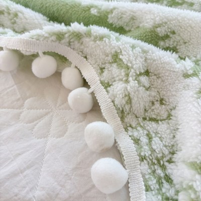 2025款阳离子双色提花星绒梦语小球毯家用沙发盖毯空调毯简约百搭