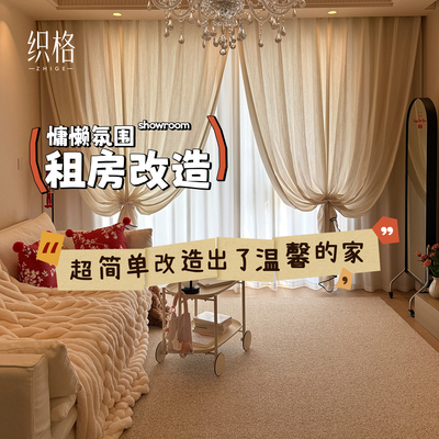 织格扶风纱窗帘纱帘透光不透人