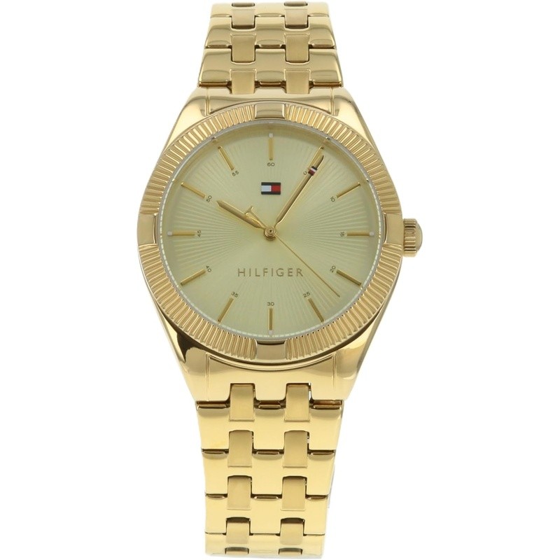 日版Tommy Hilfiger/汤米希尔费格女士黄色表盘石英手表33mm