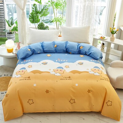 卡通纯棉被套单件全棉单人学生t宿舍三件套150x200x230cm双人被罩