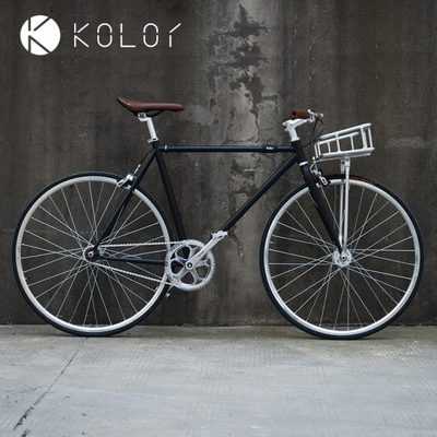 Kolor卡勒单车KC101复古网红通勤车带铝合金车篮城市自行车男女车