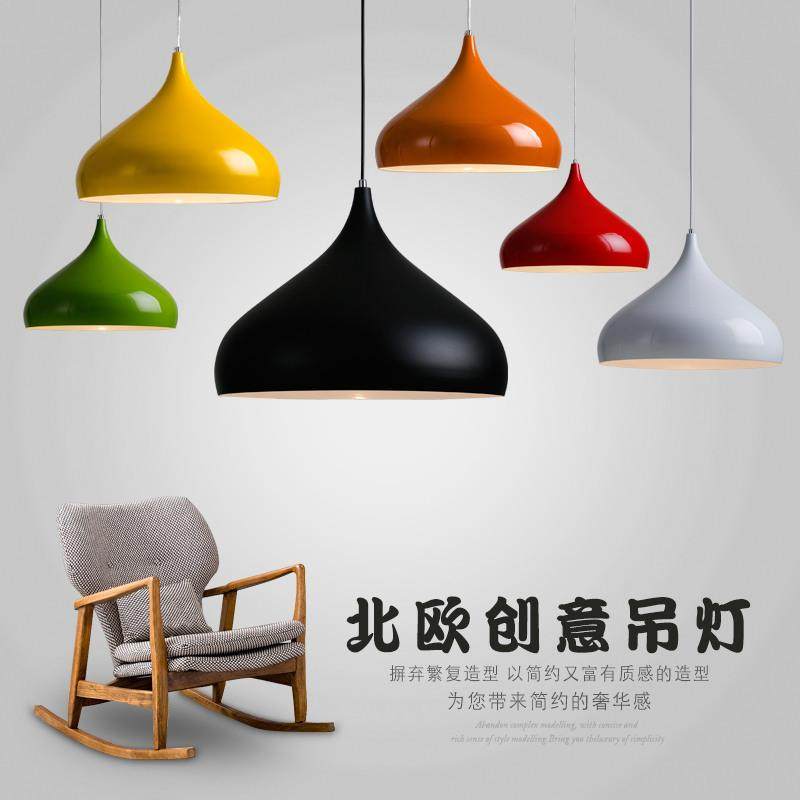 简约个性创意吧台餐厅客厅单头铝材吊灯办公室网吧吊灯