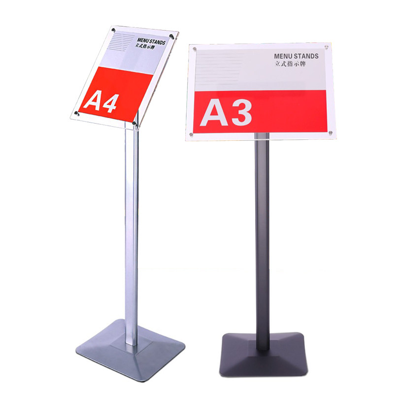 压克力广告牌展示架A3A4指示牌立式标识牌落地立牌水牌指引展示牌
