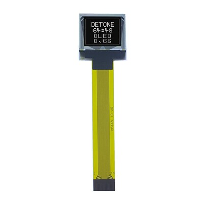 0.66寸OLED 显示屏 白字 6448点阵屏 SSD1306 I2C接口 0.66 OLED