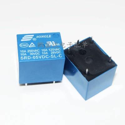 SRD-05 12 24VDC-SL-C A 3V5V6V9V12V48V松乐继电器10A 5脚4脚T73