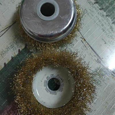 碗型钢丝轮金属除锈机用钢x丝刷角磨机打磨钢丝轮12516