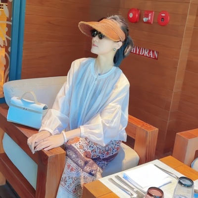 INFINITE COASTLINE/无垠海岸春晓12396珍珠粉蝙蝠夏季薄款夹克