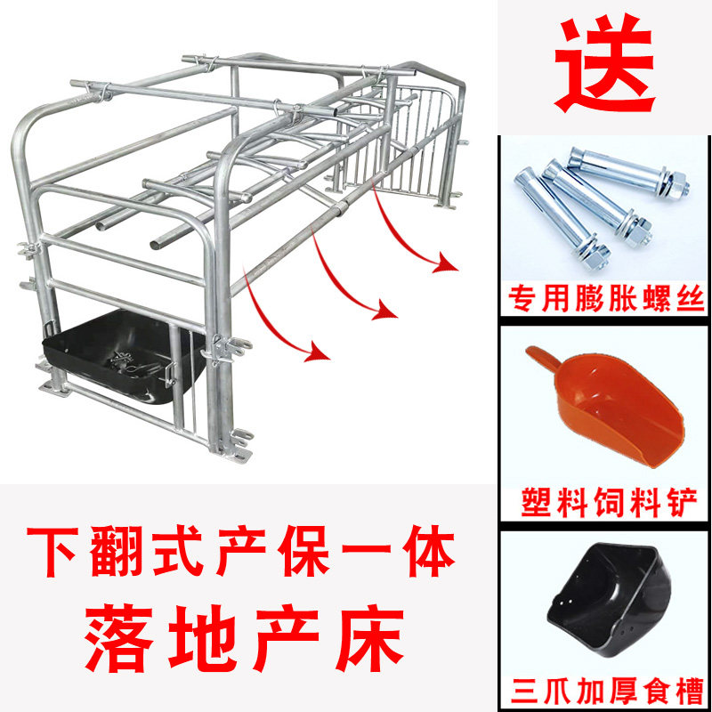 落地式母猪产床保育两用热镀锌猪用定位栏限位栏猪场养殖猪栏猪笼