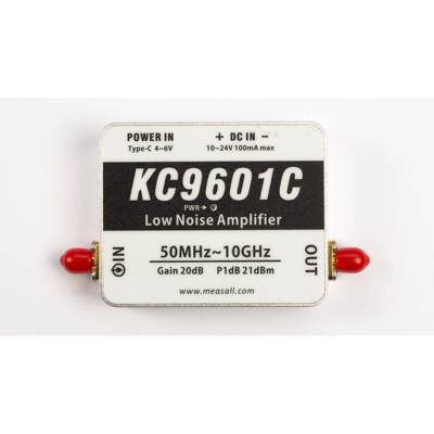 KC9601C 低噪声放大器 50M-10GHz 20dB 高线性 Type-C供电 LNA
