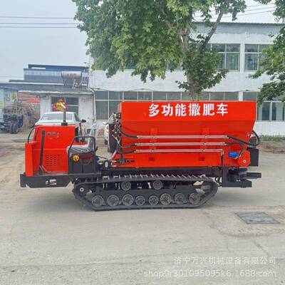 果园小型履带棚撒粪车有式机NLF肥撒粪车自走履带撒粪大车