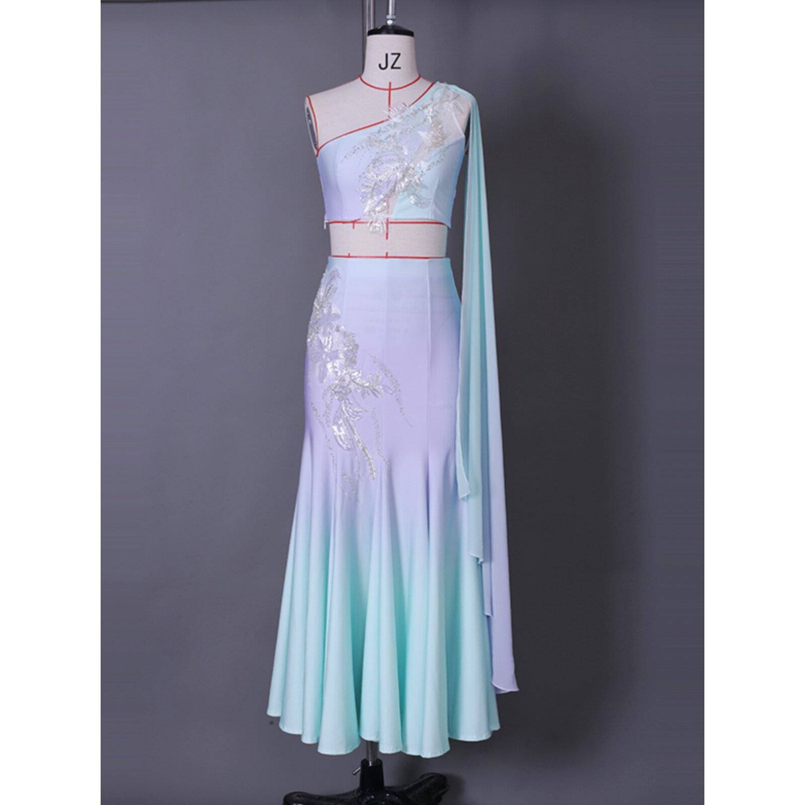 傣族舞剧目服装傣族舞蹈服艺考演出服彩云之南孔雀舞练功服练习裙
