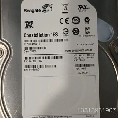 希捷 ST2000NM0011  2T 3.5寸7.2K S议价也可维修