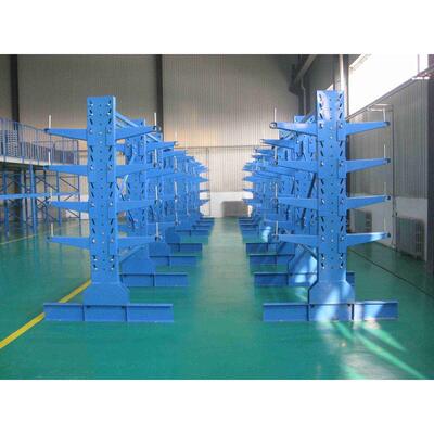 悬臂货架苏州北固货架放置重型管材水管单托臂双托臂悬臂式货架