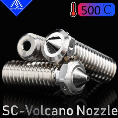 Mellow 耐高温高精度NF-火山铜喷嘴3D打印机E3DV6挤出头热端喷嘴