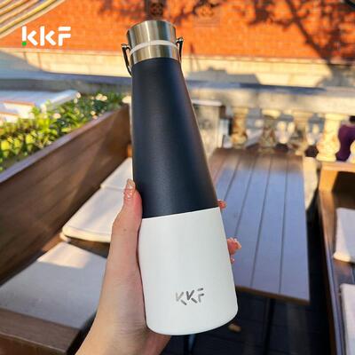 KKF吻吻鱼保冷保温杯男女款2024新款316不锈钢量杯便携随行水杯