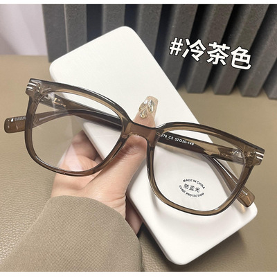 大框TR90韩系眼镜近视女