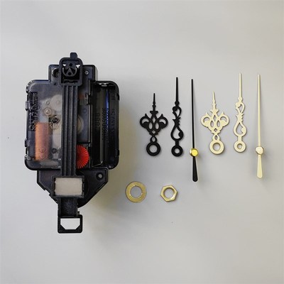 12888摇摆机芯扫秒静音石英钟芯配件挂钟走时摆动一体钟表带指针