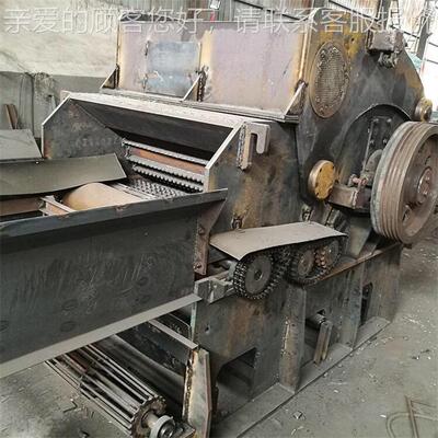 新全自动木ELU托板切片机制液压强进料桉木开片机型鼓式材削片木