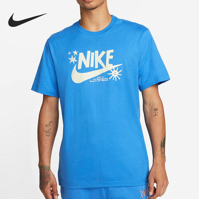 Nike/耐克官方正品夏季新款男子运动简约印花短袖T恤DR7808-435