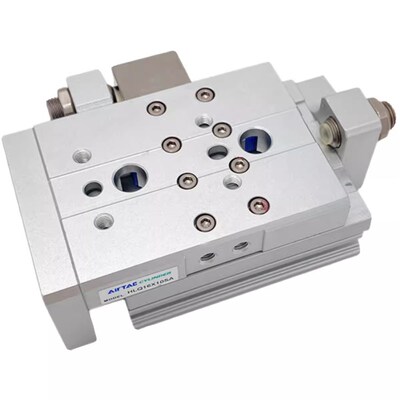 亚德客滑台气缸HLQL25/HLQ25X10X20X30X40X50X75X100X125X150SB/A