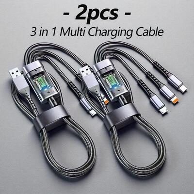 跨境Multi Function Charging Cable with Fast Charging Support