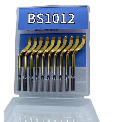 供应刮刀片BS1012去毛刺刀片不锈钢用含钴镀钛修边刀片BS2012倒角