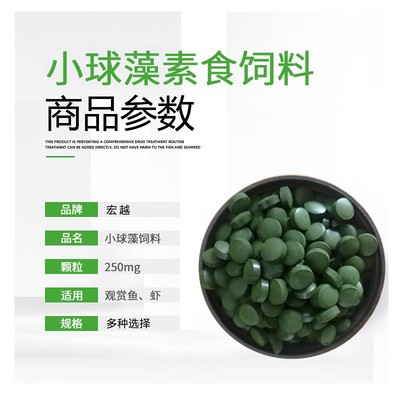 99%纯小球藻片观赏鱼观赏虾苏螺底栖鱼胡子大凡鱼苗开口素食饲料