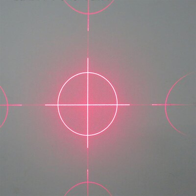 19.83度圆圈带十字线效果红光绿光蓝光激光器 亮度线宽可调定位灯