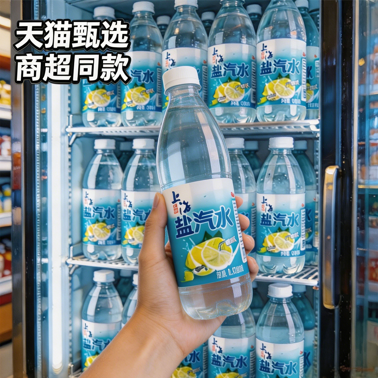 盐汽水老上海整箱批特价24瓶柠檬风味无糖碳酸饮料批发淡盐气泡水