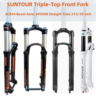 Suntour山地车前叉Xcr34椎管增压直轴前叉Epixon直管神叉