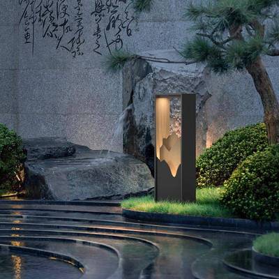 新中式庭院灯落地灯太阳能草坪灯户外防水别墅装饰室外园林景观灯