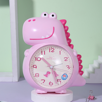 小恐龙语音闹钟表可爱卡通儿童男女孩懒虫起床音乐闹铃小朋友礼物