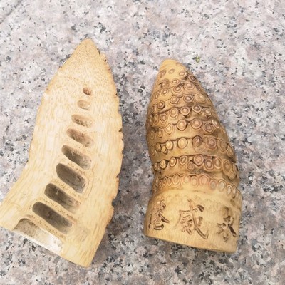 竹根卦圣杯圣卦天然竹头卦形状各异竹卦
