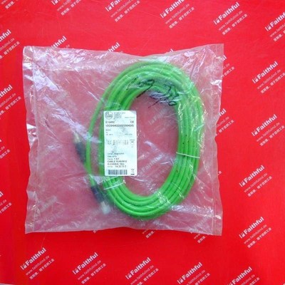 议价Ifm E12492 易福门以太网连接线 M12 4针 RJ45 D-coded