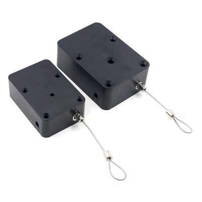 热销新款强力伸缩卷线器 灯饰停顿卡位自动回缩钢丝绳收线盒