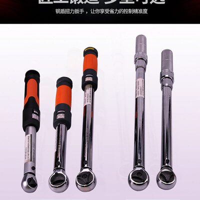 钢盾S016101可调式扭力扳手工业预置式扭力扳手五金棘轮扭矩扳手