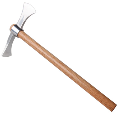 不锈钢镐斧户外小锄头挖桩采集挖地多功能劈砍柴伐木工具斧子家用