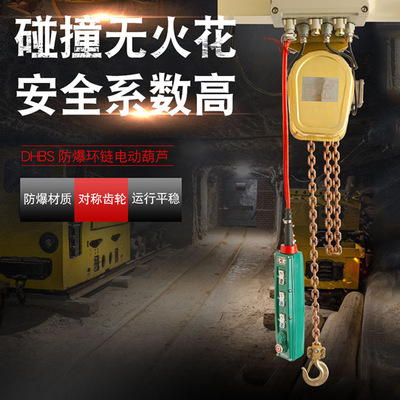 冀一DHBS型防爆环链电动葫芦1/2/3/5/10t防爆防粉尘电动提升机