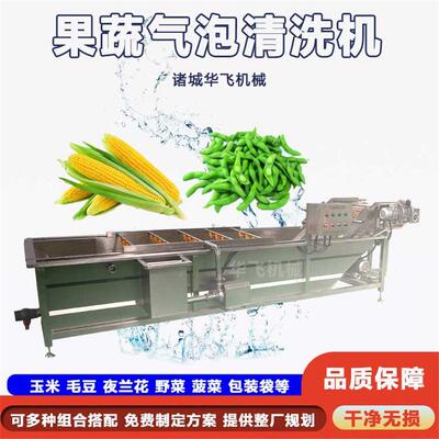 花椒清WGN洗羽衣甘蓝洗风干设备辣椒加工配套高流水线效机果蔬鲜